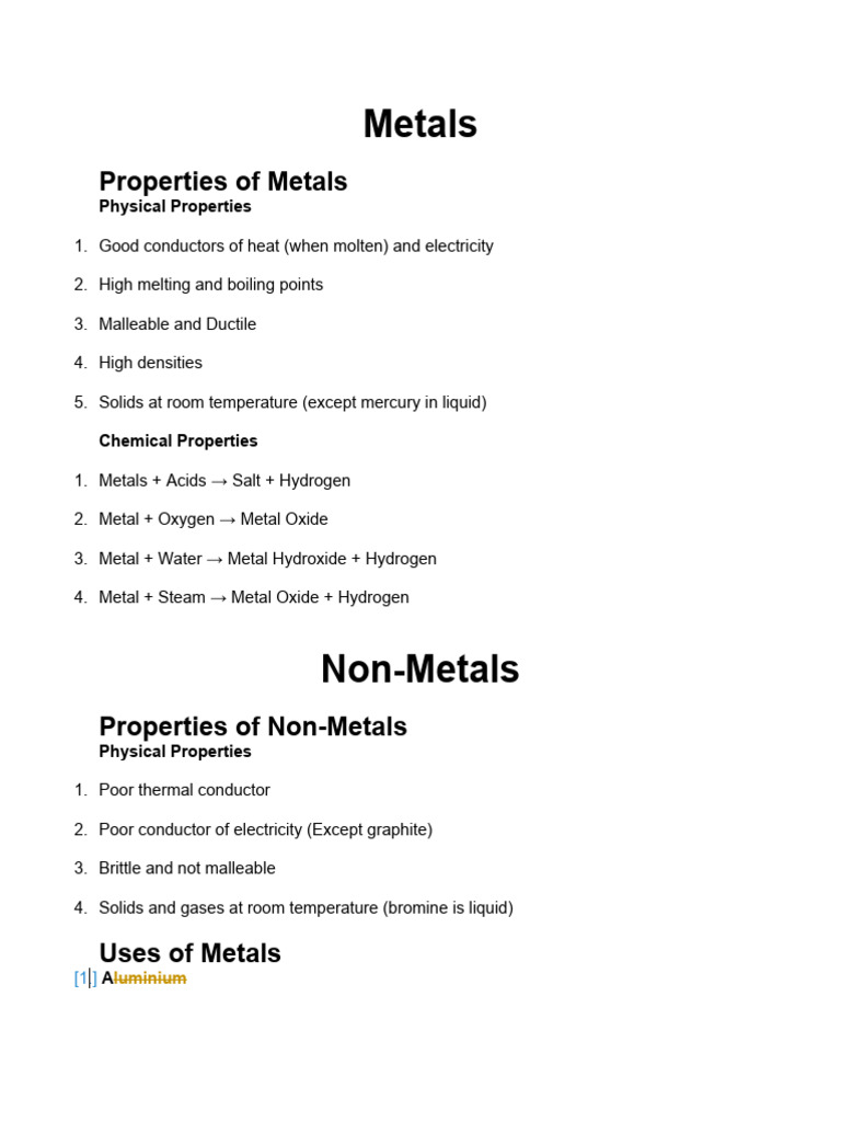 Metal Notes #1 | Download Free PDF | Metals | Rust