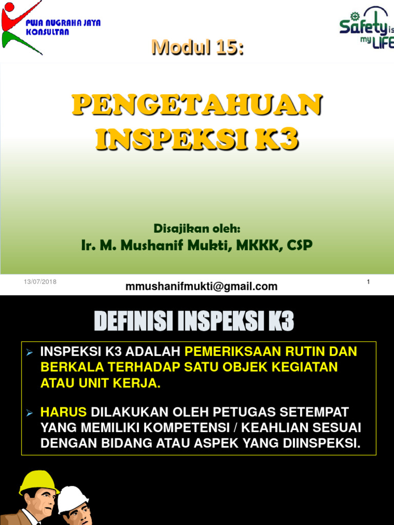 Modul 15. Pengetahuan Inspeksi K3, PNJ-M3 | PDF