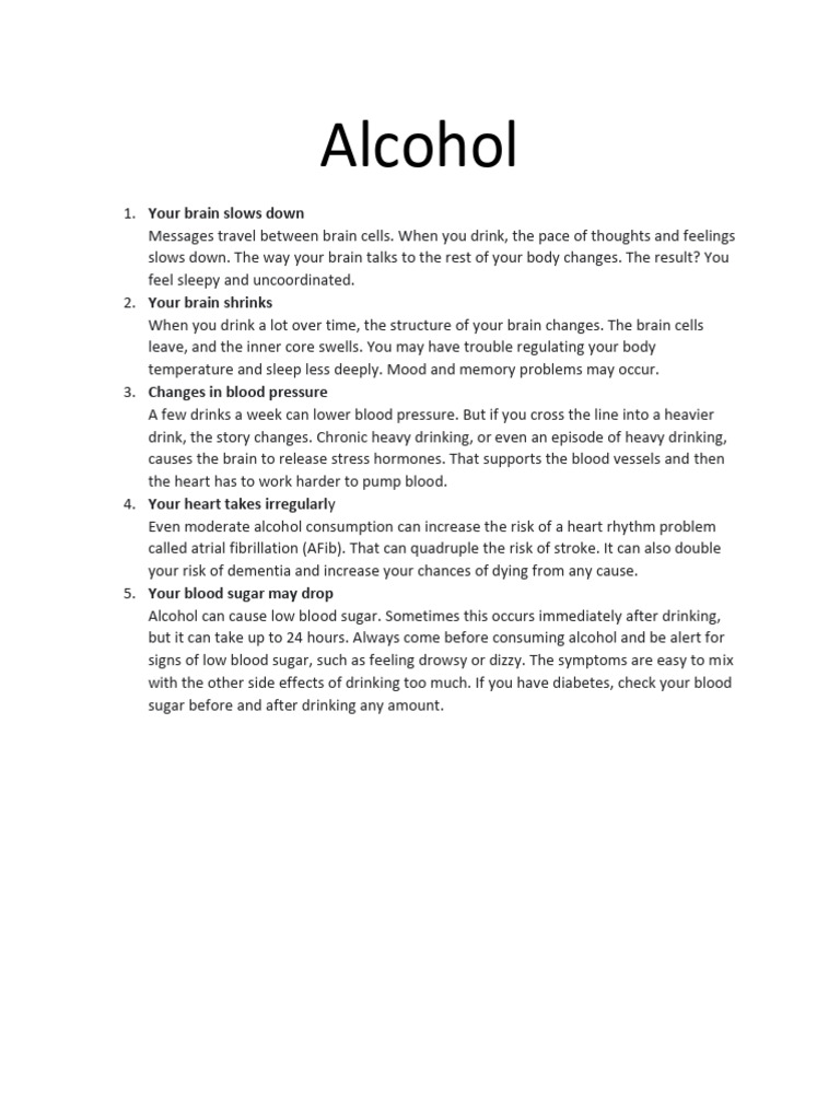 Alcohol | PDF