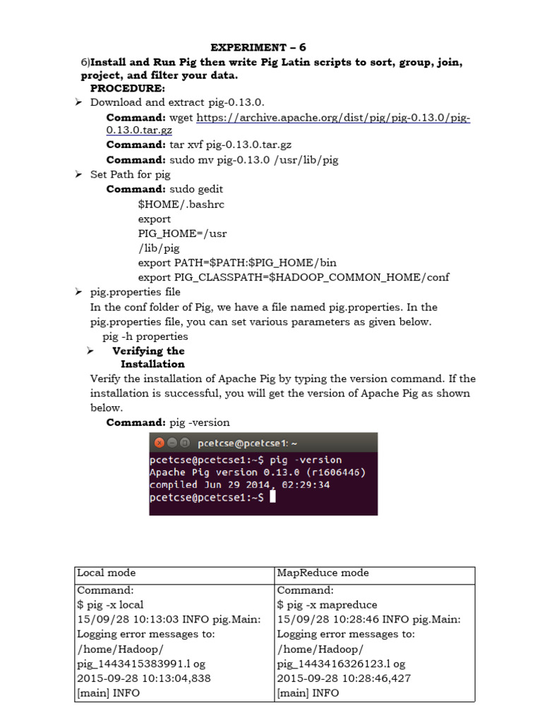 Pig | PDF | Apache Hadoop | Software Engineering