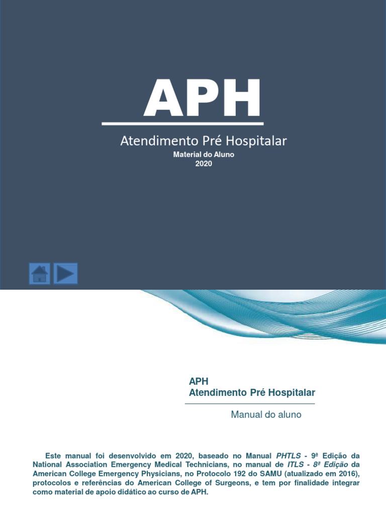 Apostila Aph 2020 | PDF | Choque (circulatório) | Paramédico