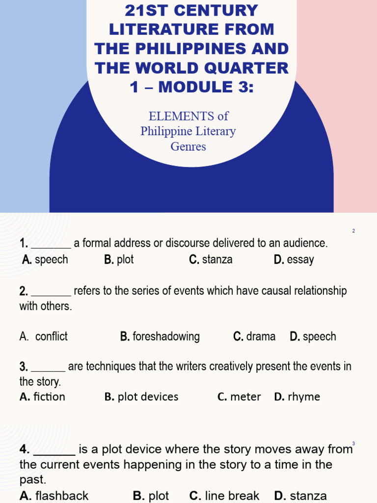 Module 3 | PDF | Poetry | Plot (Narrative)