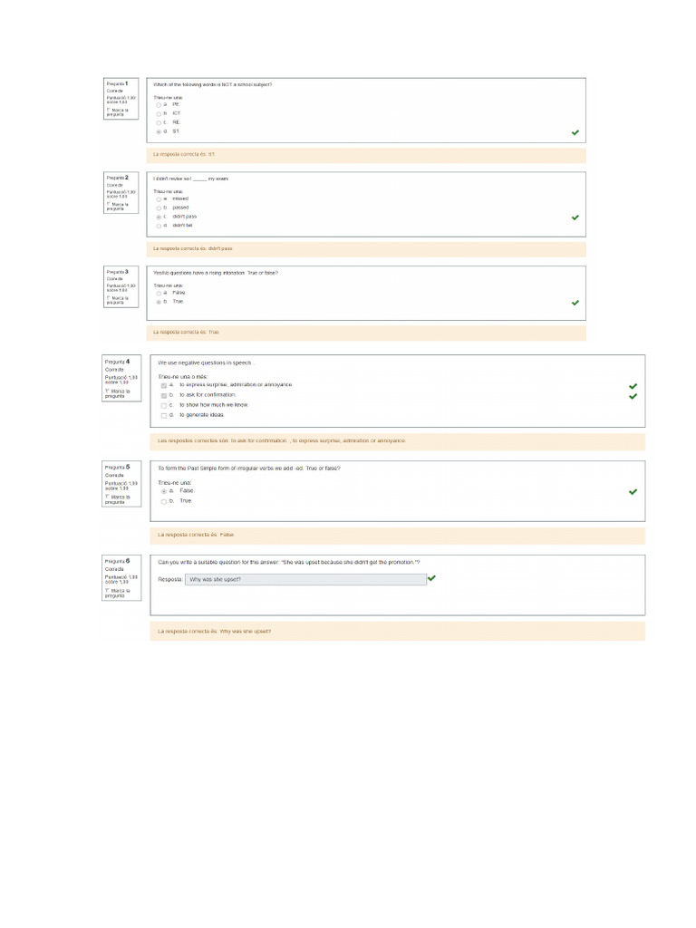 Examen Tema 2 Ingles | PDF