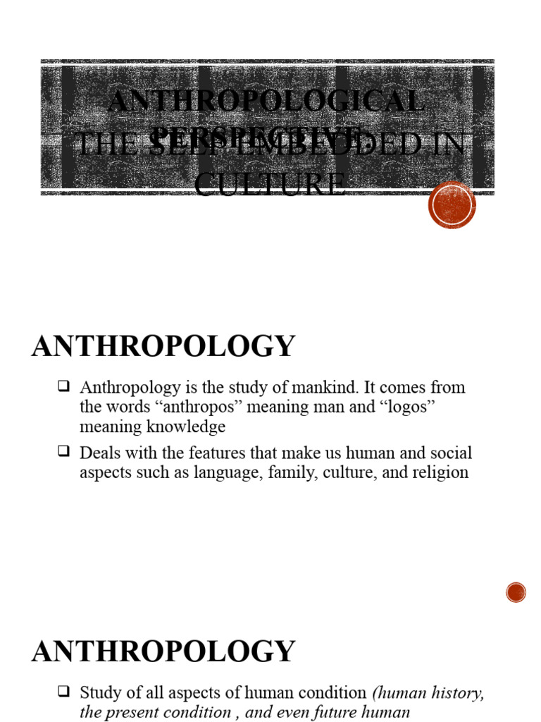 Chapter 2.6 Anthropological Perspectives | PDF | Material Culture ...