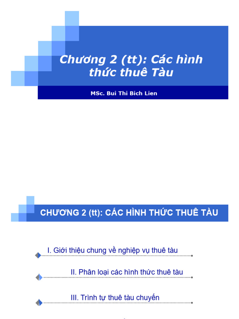 Chap 2c - Phuong Thuc Thue Tau Giao SV | PDF