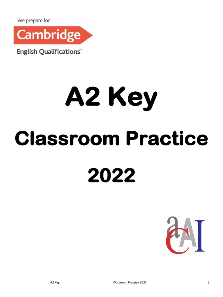 A2 Key - Classroom Practice | PDF