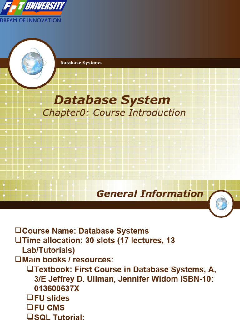 0 - Chapter 0 - Course Introduction | PDF | Databases | Microsoft Sql Server