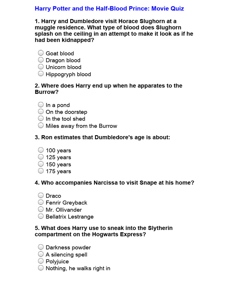 Harry Potter and The Half Blood Prince STD | PDF | Mystery, Thriller ...