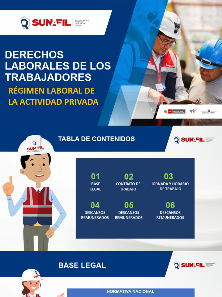 Sunafil - Derechos Laborales de Los Trabajadores 2024 | PDF | Derecho laboral | Pensión