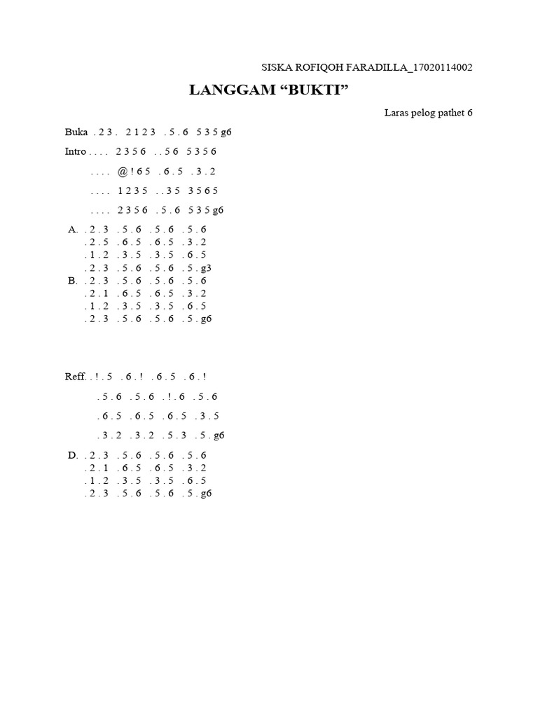 Gendhing Tayub | PDF