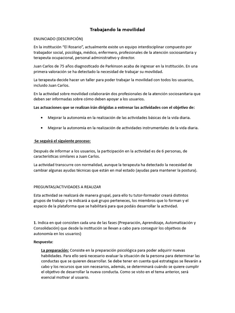 Act 1 U2 Act Grupal UF0128 | PDF | Ansiedad | Aprendizaje