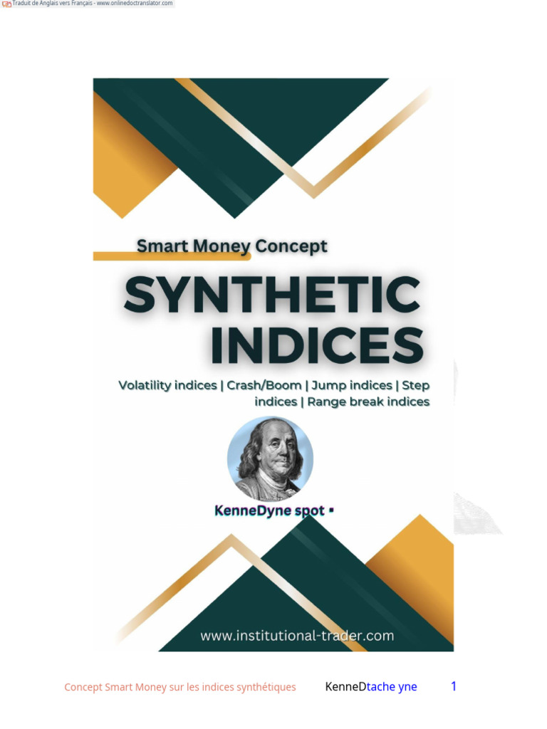 Smart Money Concept On Synthetic | PDF | Opérateur de marché | Offre et demande