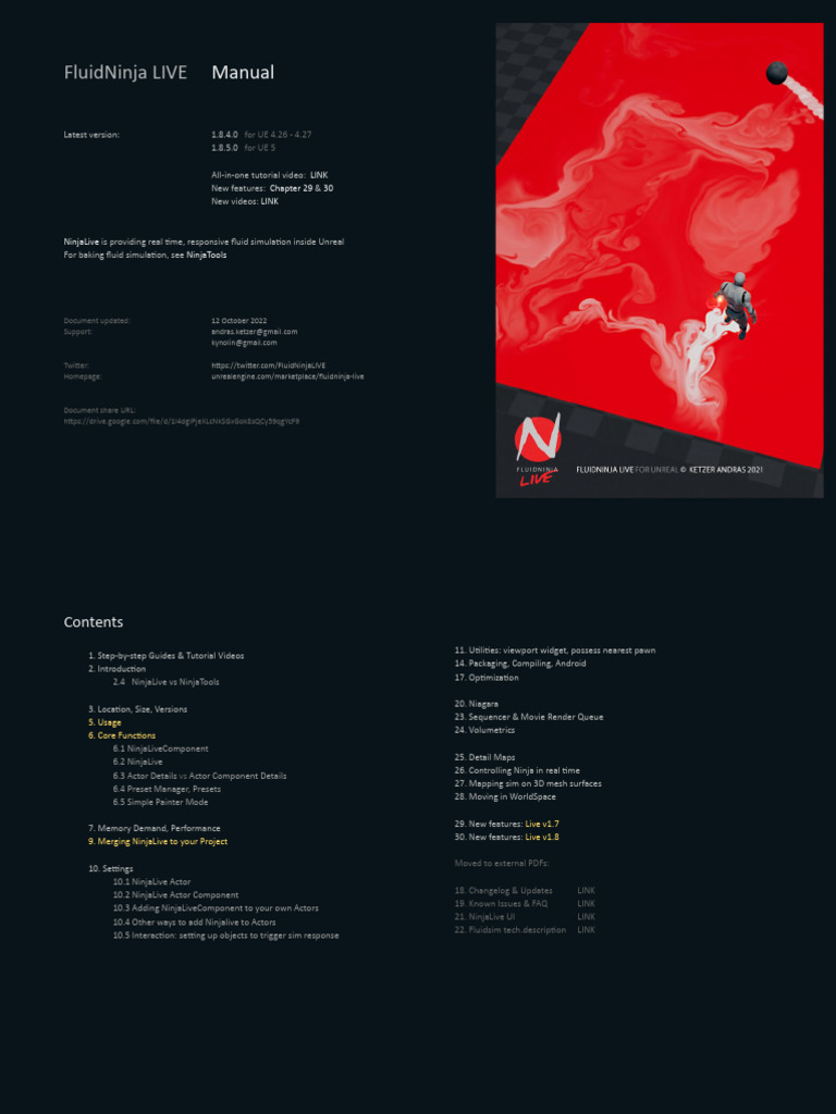 Fluid Ninja Live Manual | PDF | 3 D Computer Graphics | Computing