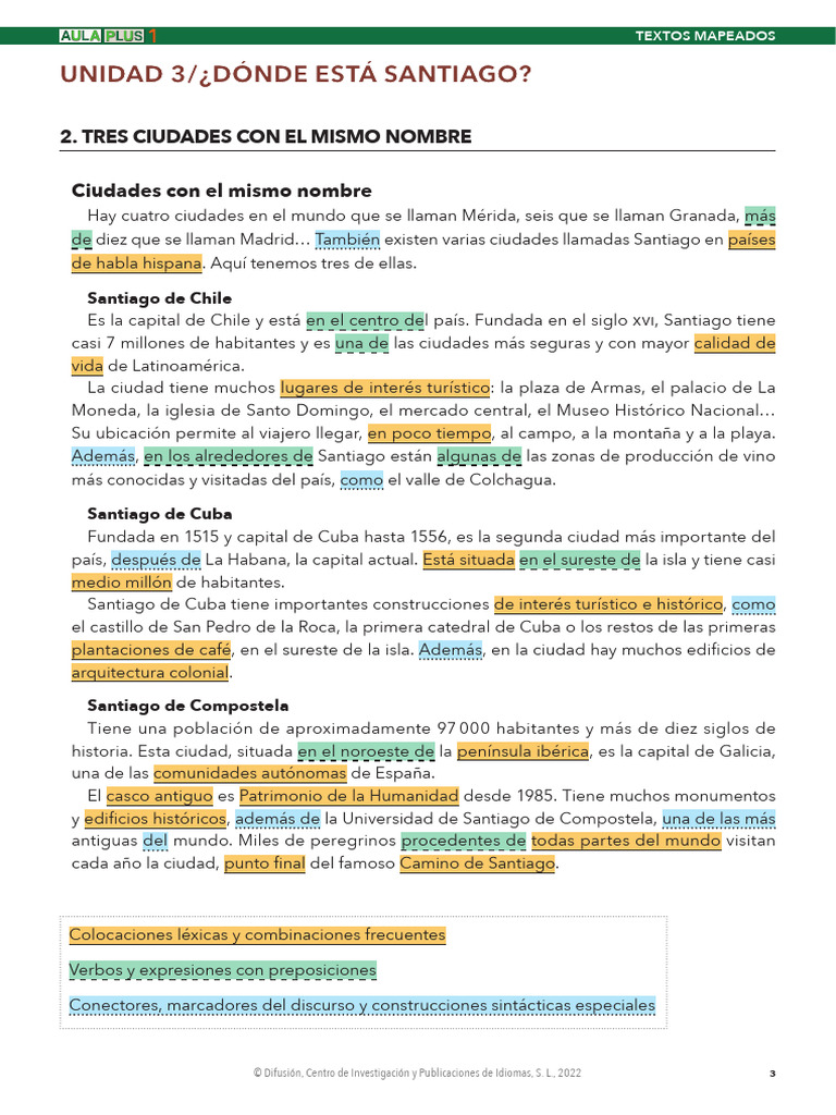 Au Plus 1 Txt-Map U03 01 | PDF | Santiago | Cuba