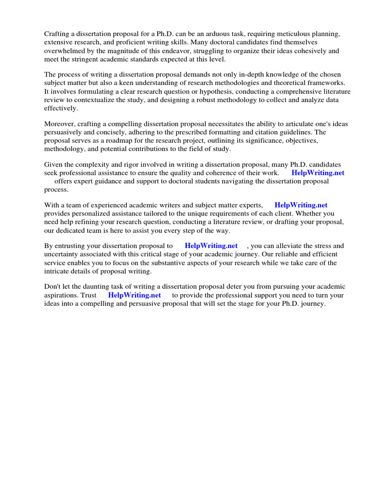 PhD Dissertation Proposal Guide | PDF | Methodology | Thesis