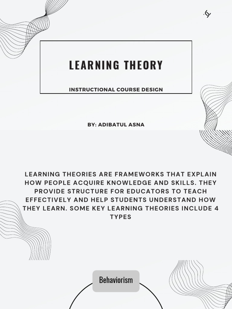 Learning Theories | PDF | Learning | Learning Theory (Education)
