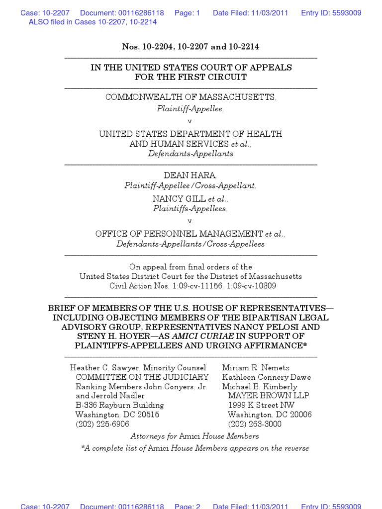 Commonwealth of Massachusetts, v. United States Department of Health ...