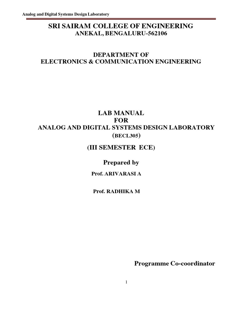Adsd Manual | PDF | Amplifier | Capacitor