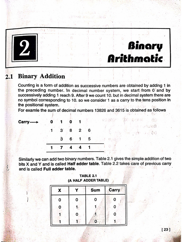 Binary Arithmatics | PDF
