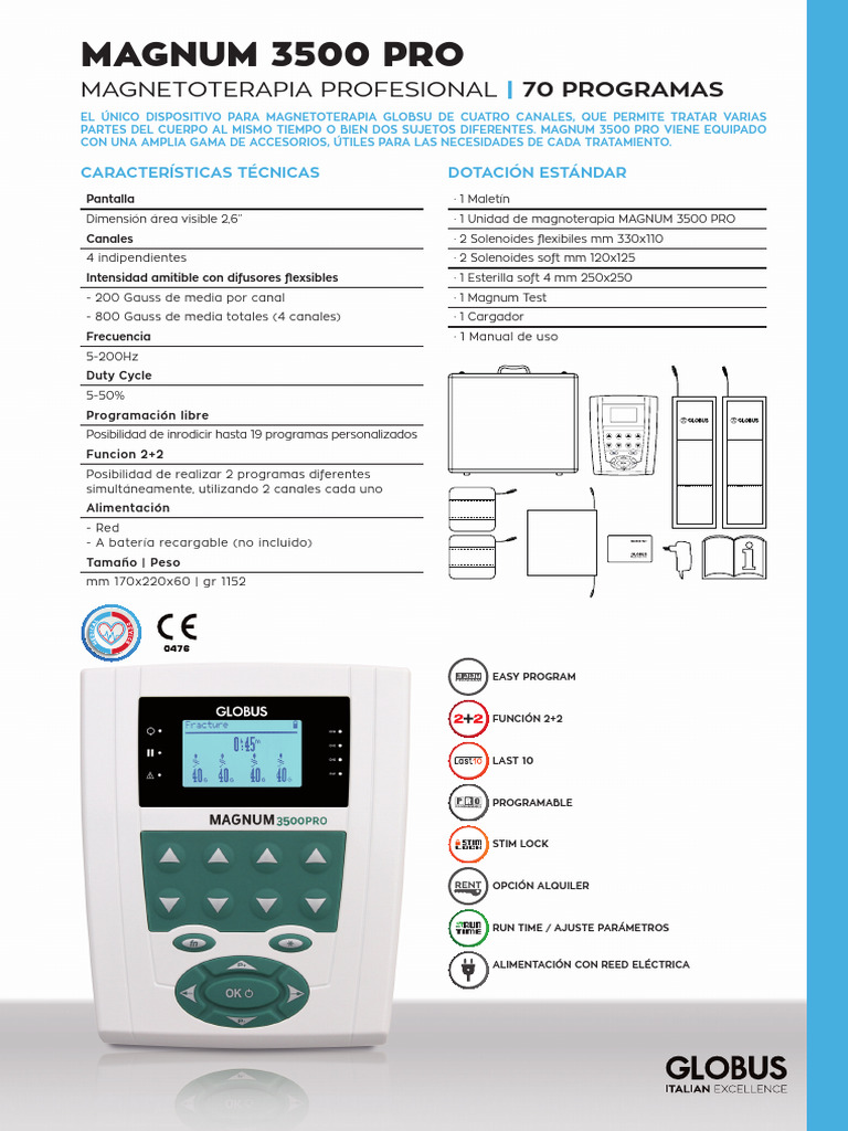 Magnetoterapia Magnum 3500 Pro | PDF | Osteoartritis | Sistema ...