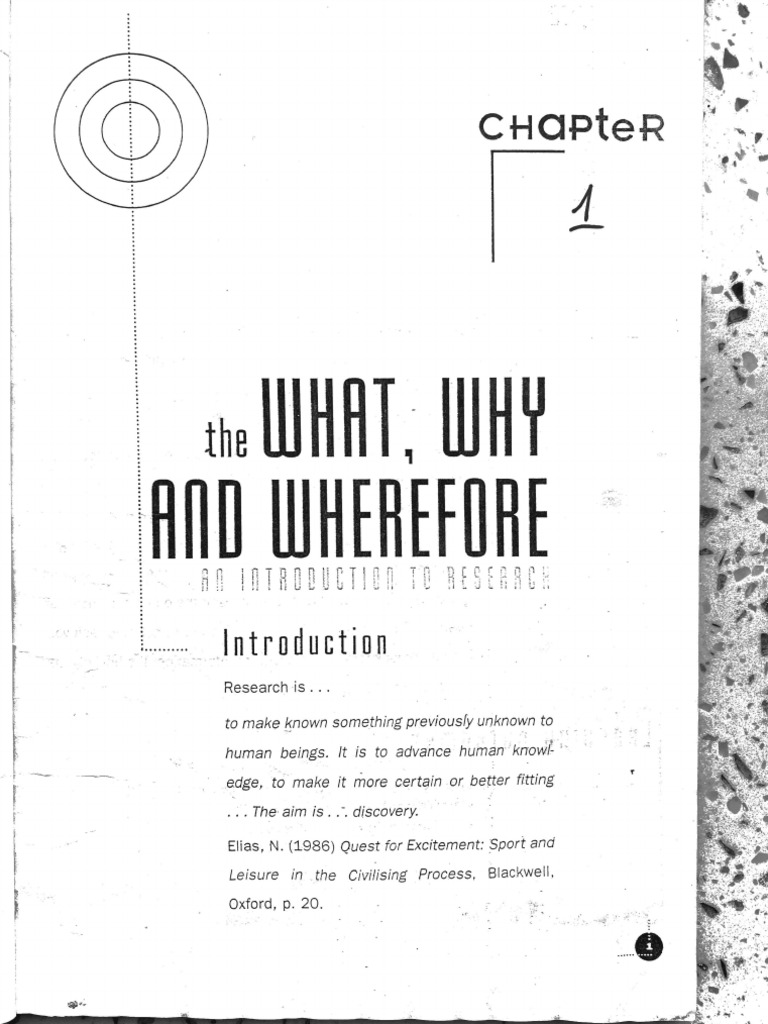 Chapter 1- RESEARCH | PDF