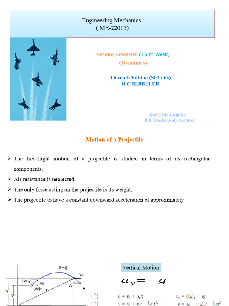Projectile Motion and Curvilinear Dynamics | PDF | Acceleration | Differential Geometry
