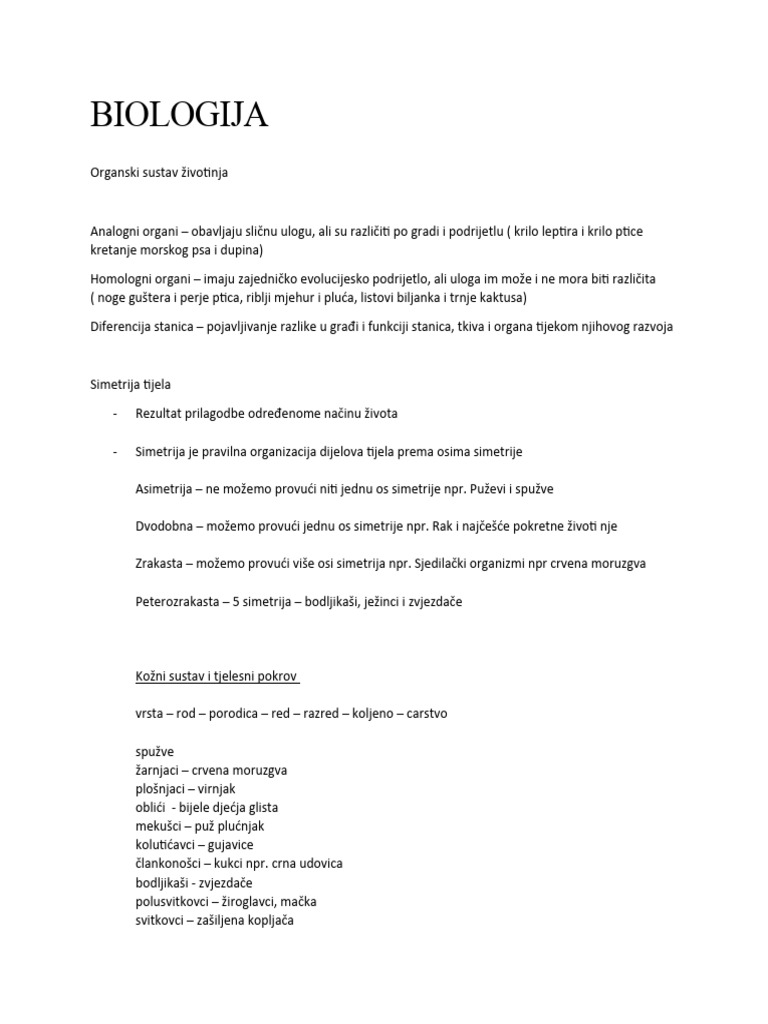 BIOLOGIJA | PDF
