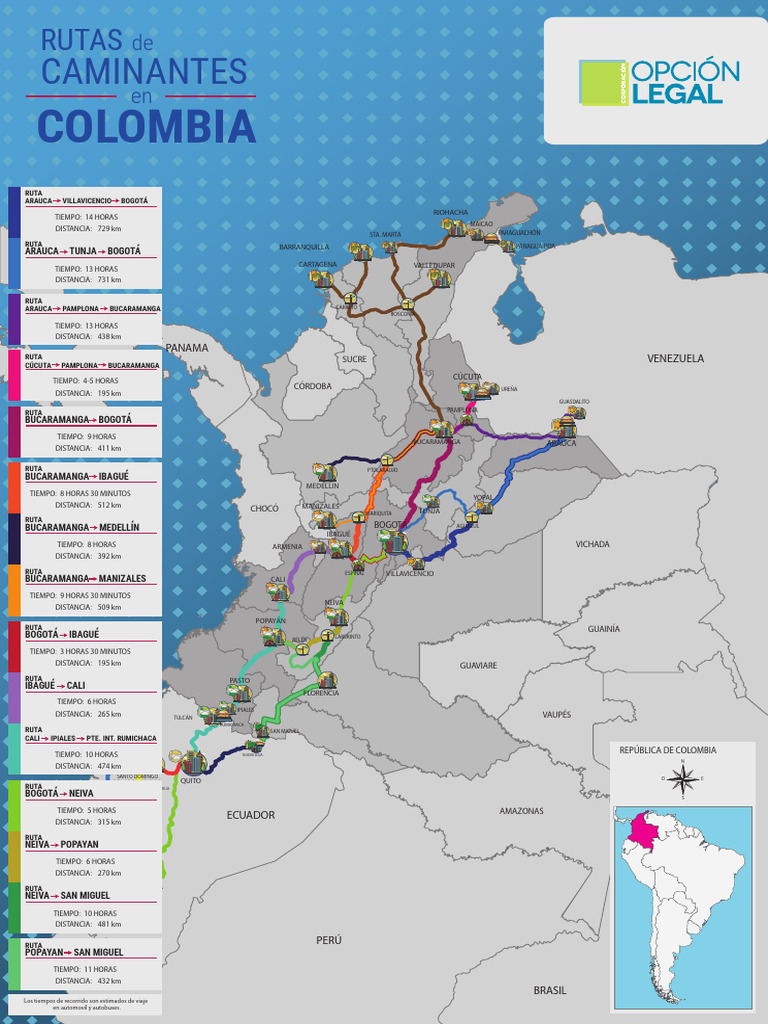 Mapa Rutas Colombia - PRO | PDF
