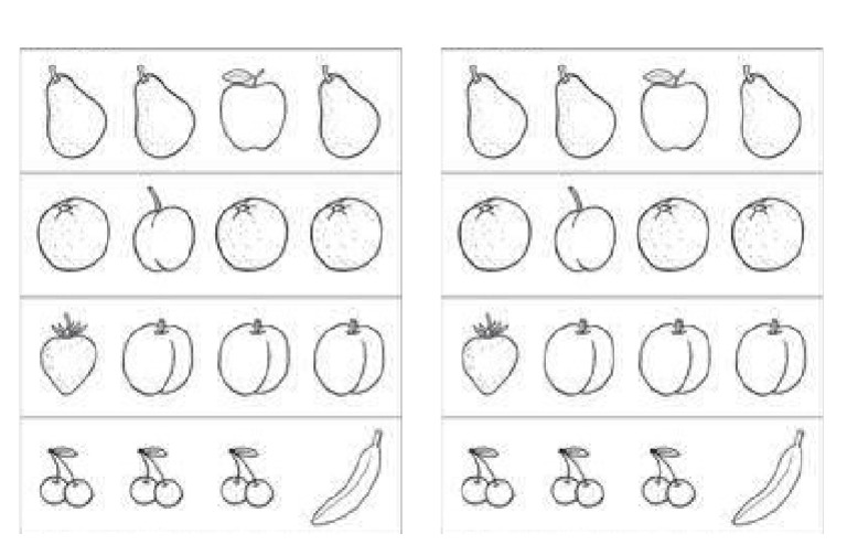 Color The Same Fruit Object | PDF