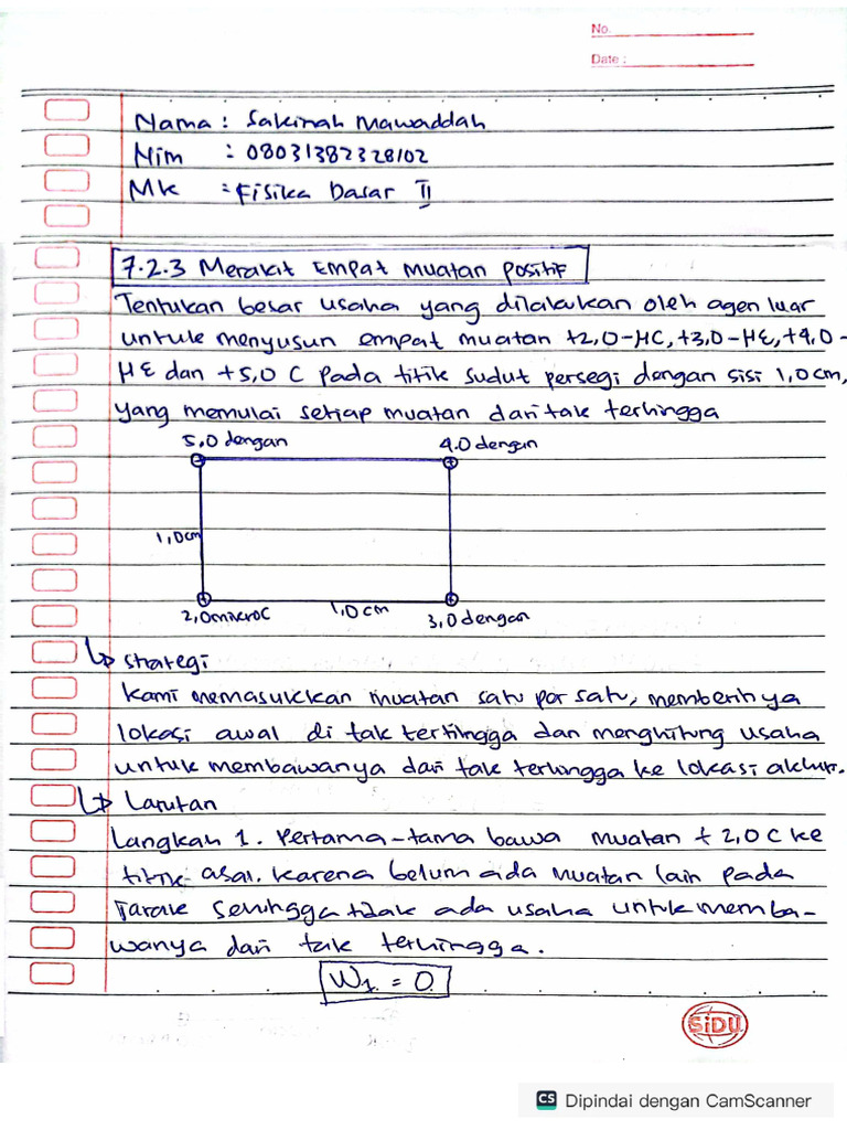Tugas Fisika - Sakinah Mawaddah - 046 | PDF