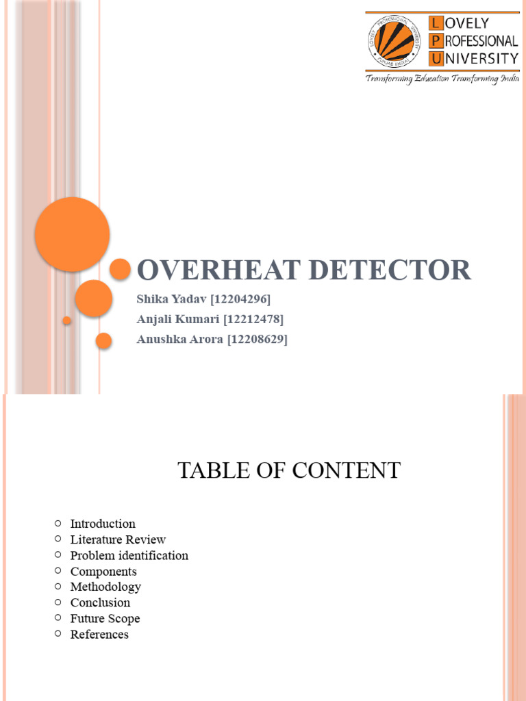 Arduino-Based Overheat Detection System | PDF | Sensor | Liquid Crystal ...