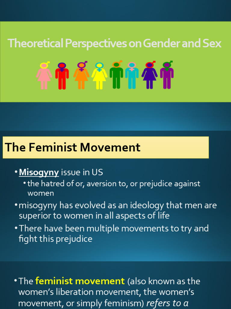 Theoretical Perspectives On Gender and Sex | PDF | Gender Studies ...