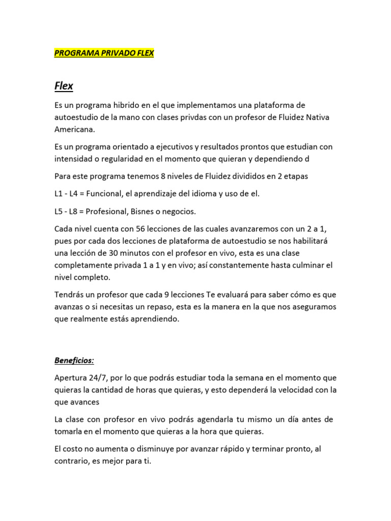 Flex Promoción Enero 2024 | Descargar gratis PDF | Aprendizaje