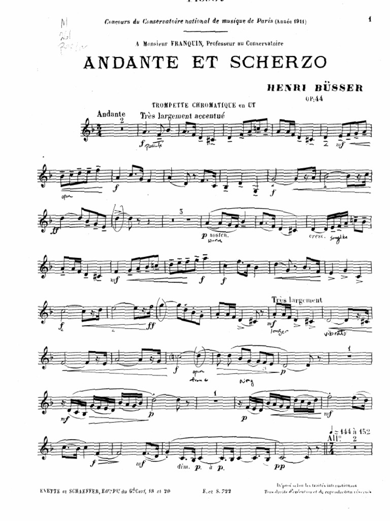 Andante Et Scherzo | PDF