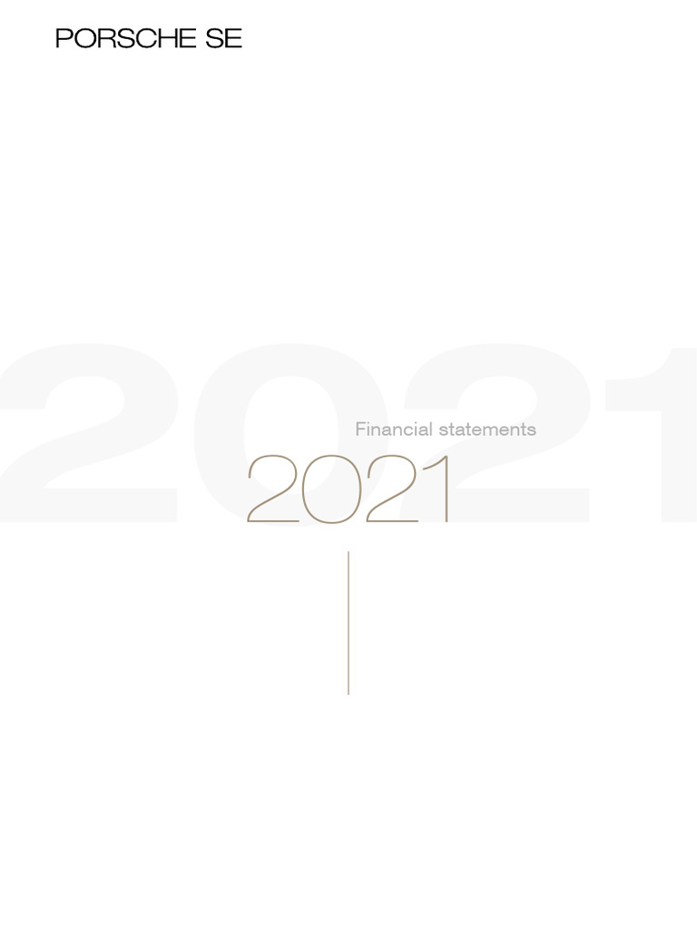 Porsche SE Financial Statements 2021 | PDF | Deferred Tax | Taxes