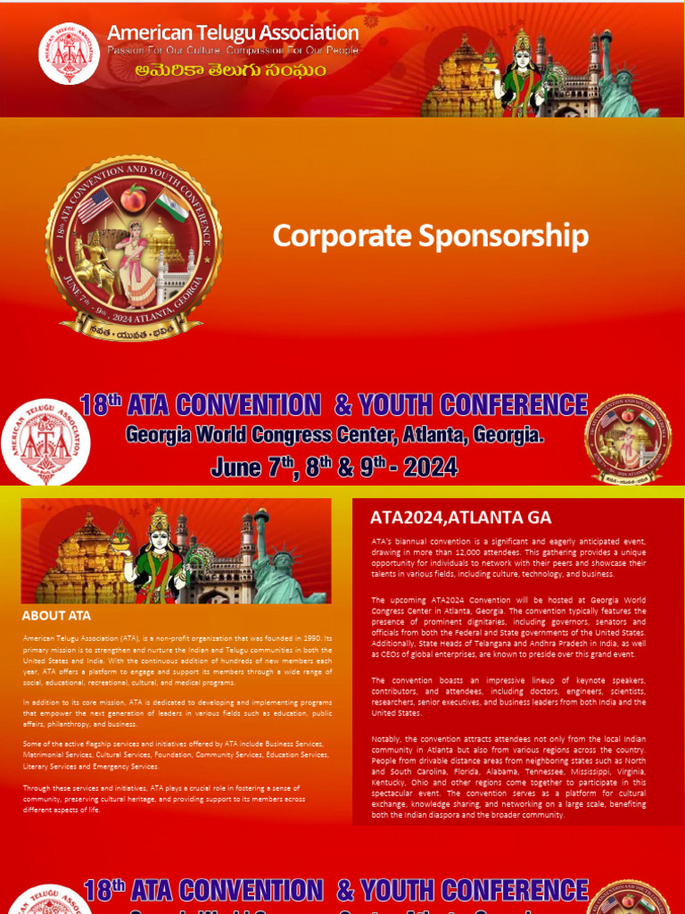 ATA 2024 Corporate Sponsorship Package 11062023 | PDF