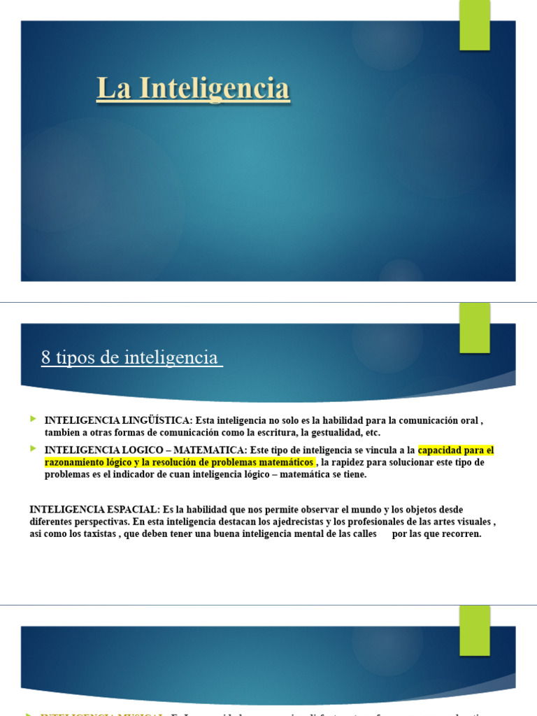 La Inteligencia | PDF | Inteligencia | Las emociones