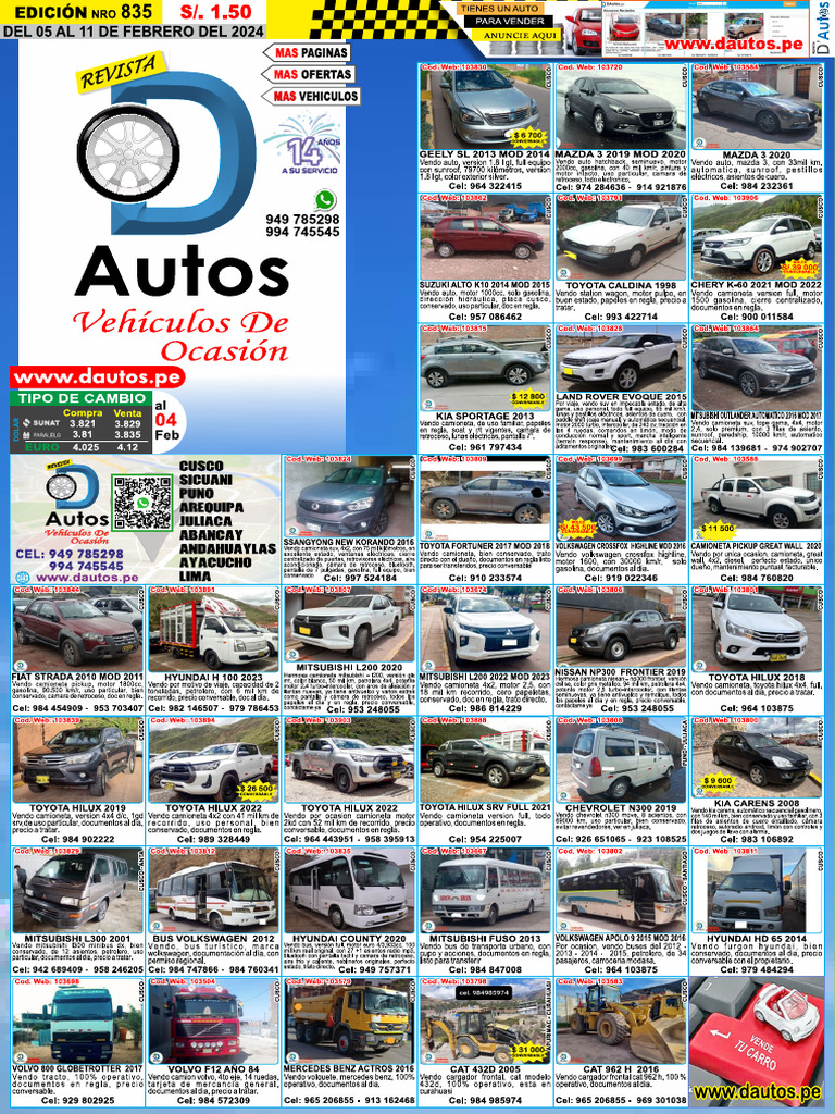Revista DAutos - Del 05 Al 11 Febrero Del 2024 | PDF