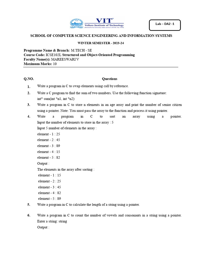 Exercise Pointers And Structures Pdf Pointer Computer Programming Computer Program 7713