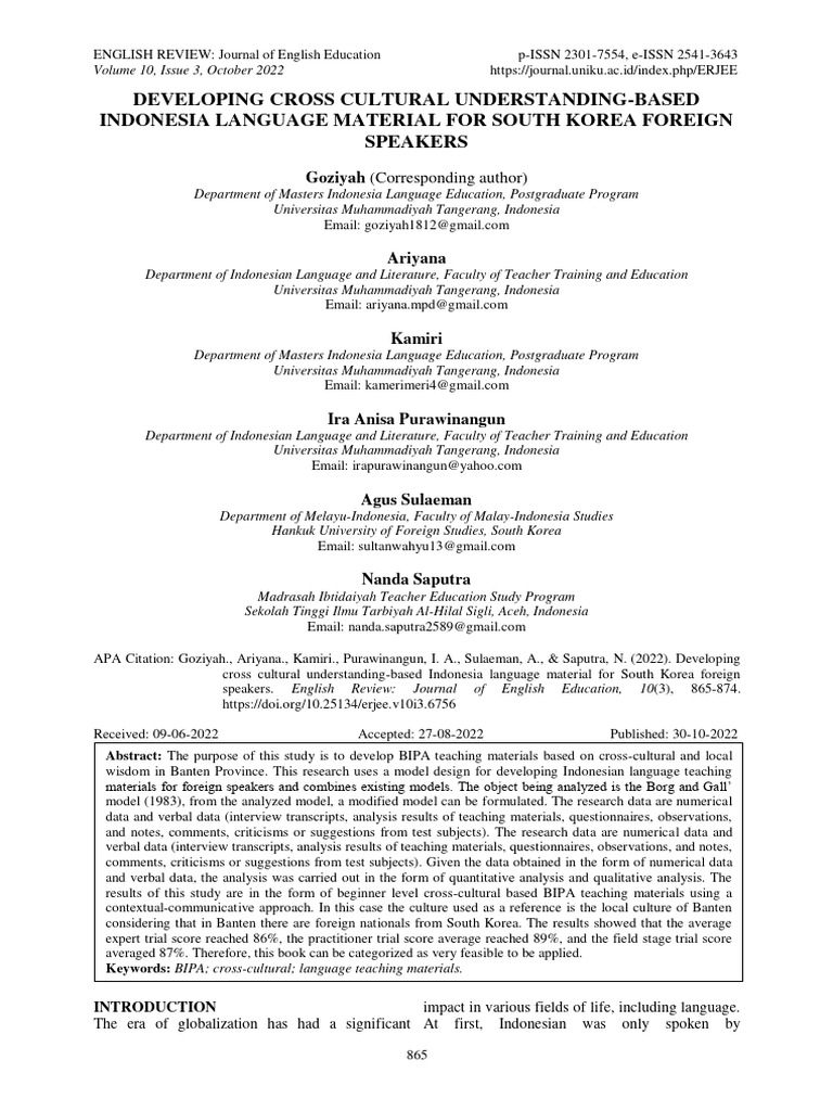 Contoh Silabus BIPA | PDF | Curriculum | Learning