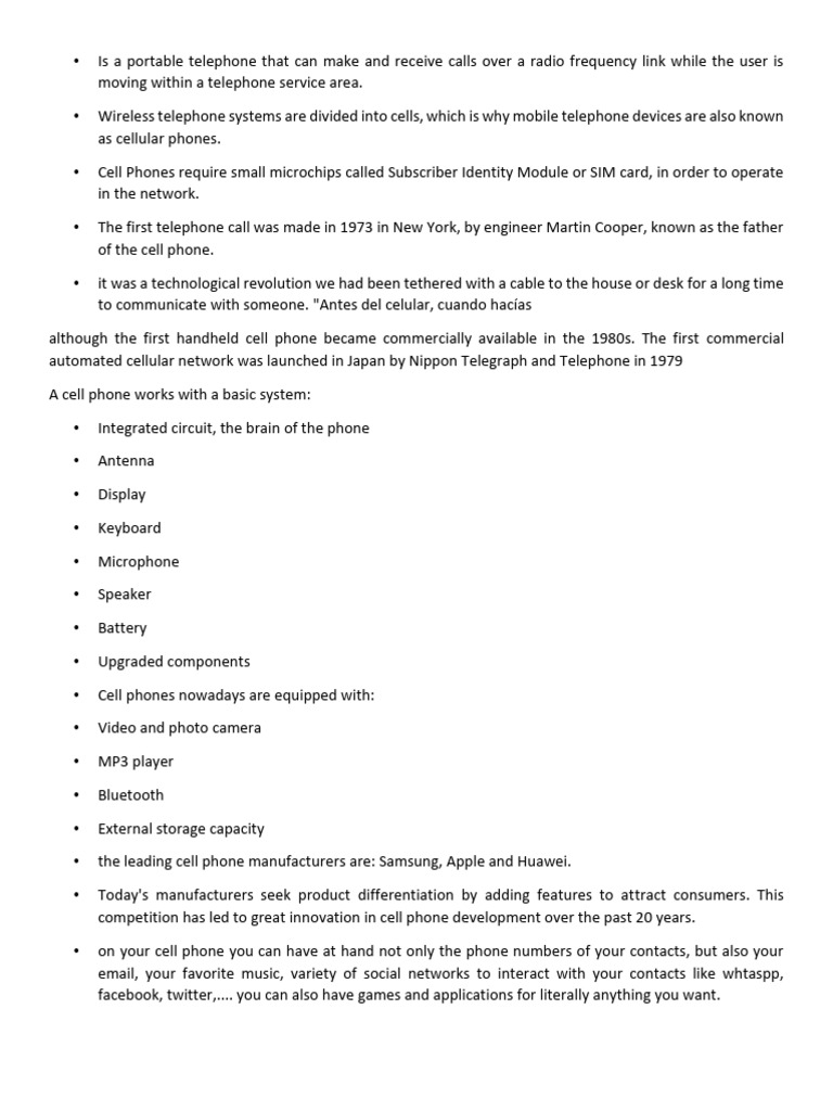 Mobile Phone | PDF | Mobile Phones | Transmitter