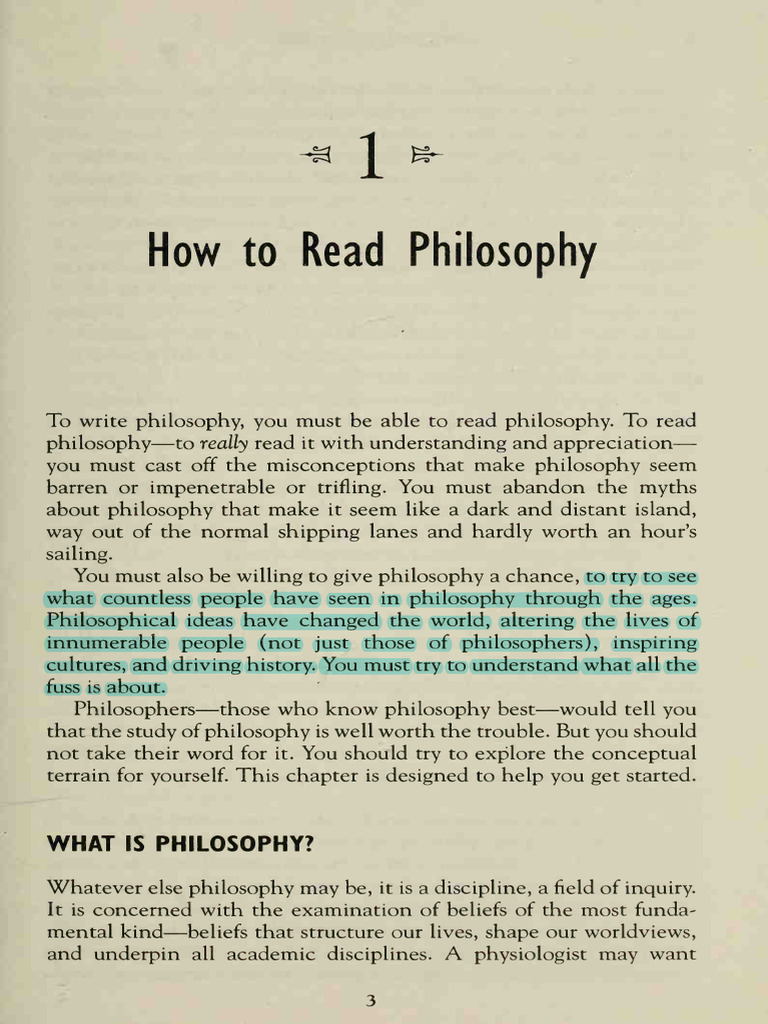 How To Read Philosophy-Vaughn-2006 | Download Free PDF | Argument | Logic