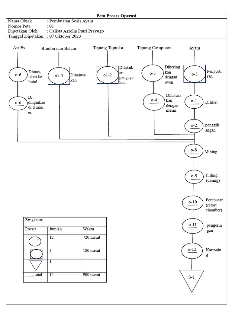 Peta Proses Operasi | PDF