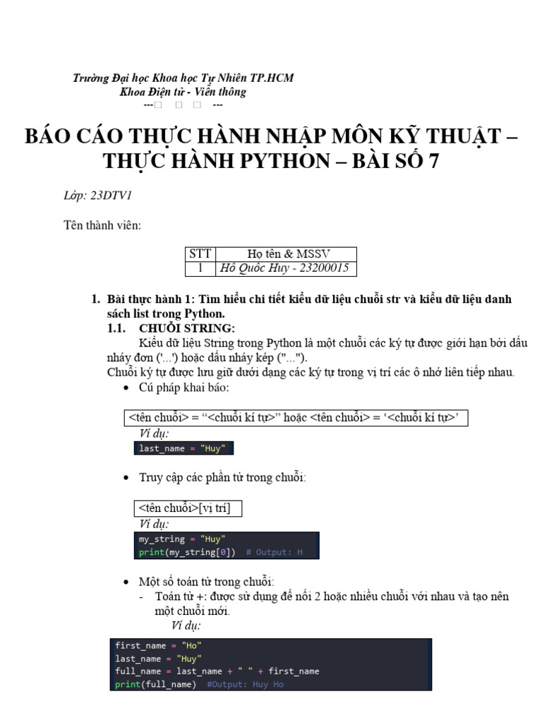 Bai Tap NMKT Python | PDF