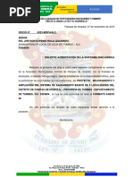 Oficio Solicitando Una Banda | PDF | Viajes y turismo