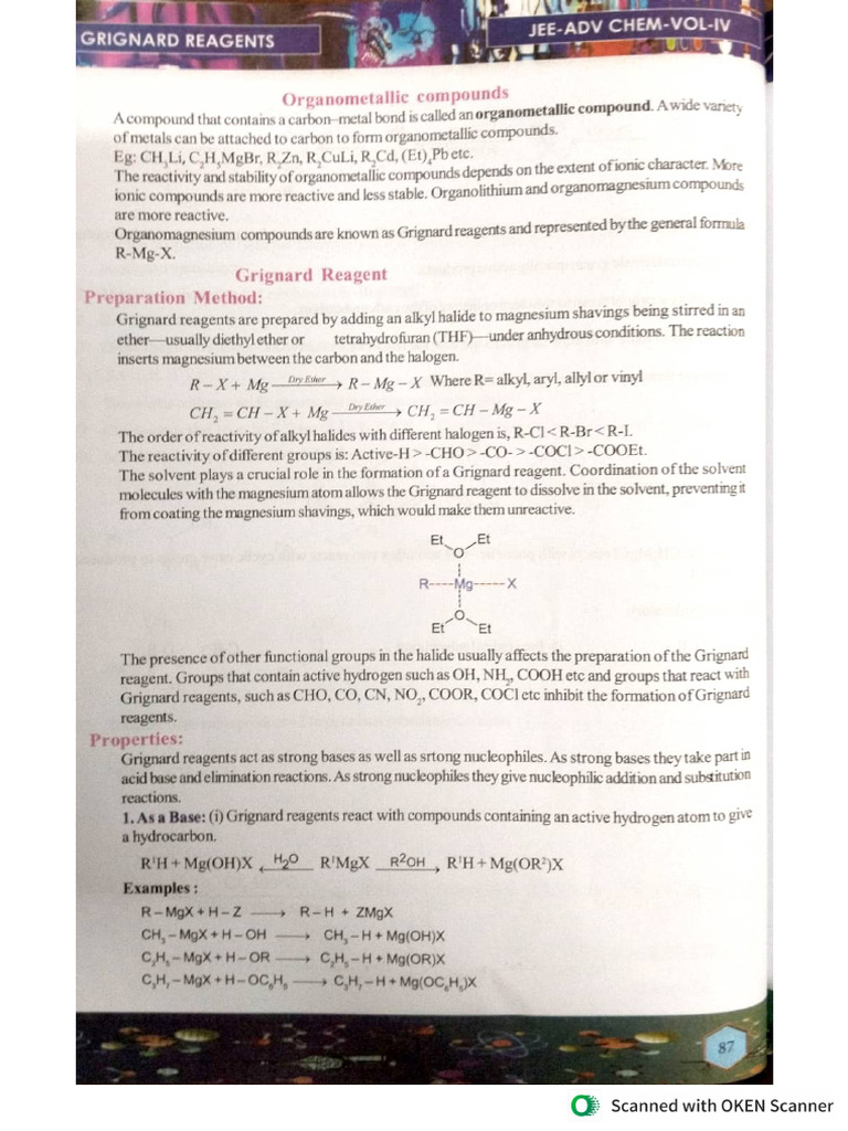 Grignard Reagents | PDF