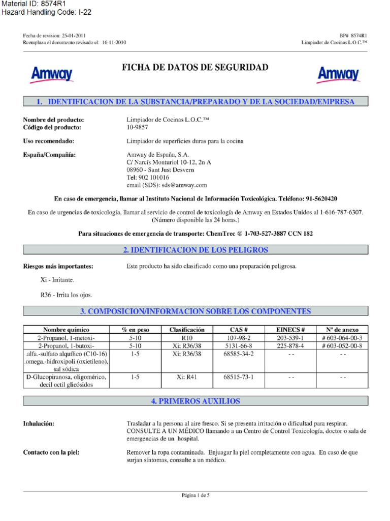 AMWAY Loc Cocina | PDF