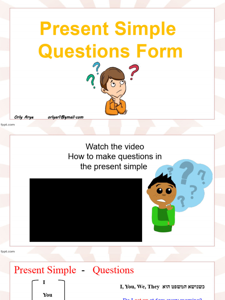 Present Simple Questions Orly | PDF