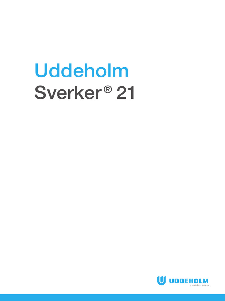 Tech Uddeholm-Sverker-21 en | PDF | Materials | Crafts