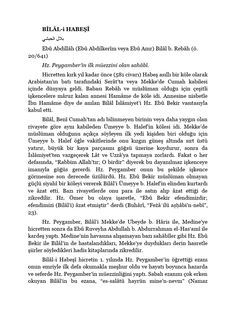 BiLALi HABESi | PDF